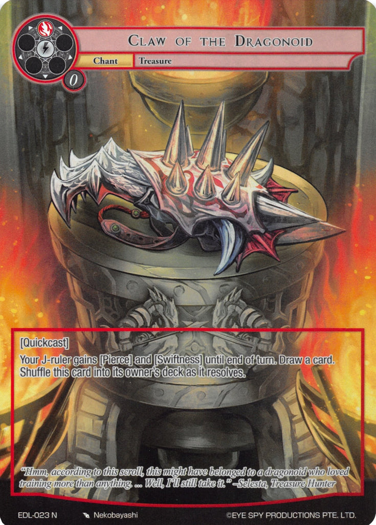 Claw of the Dragonoid (Full Art) (EDL-023) [The Epic of the Dragon Lor